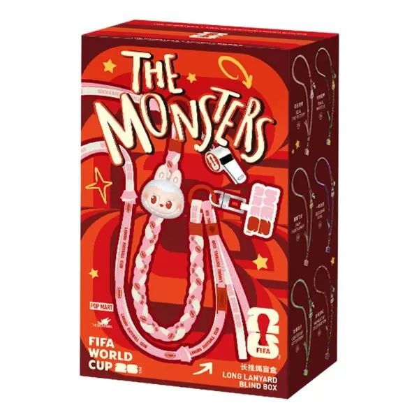 POP MART The Monsters × Fifa Series Long Lanyard Blind Case - Multi-color