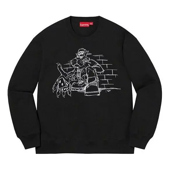 Supreme Dice Crewneck Sweatshirt - Black/white