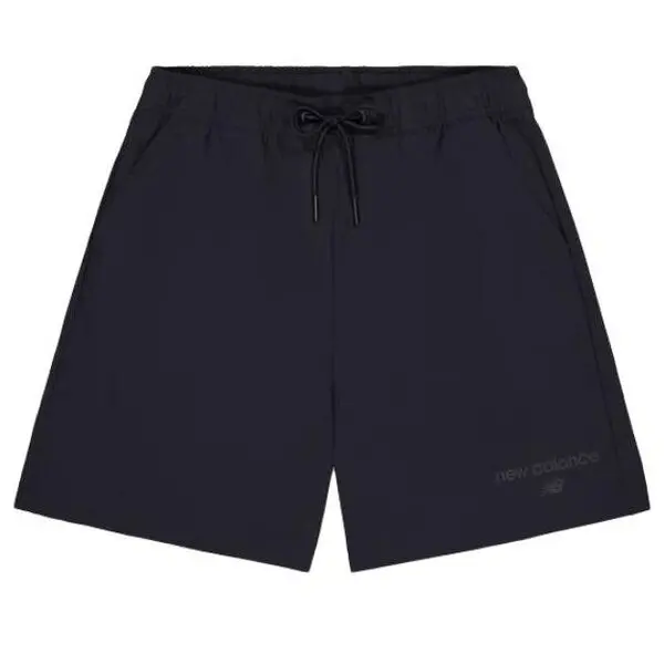 NEW BALANCE Short With Logo Print - Black