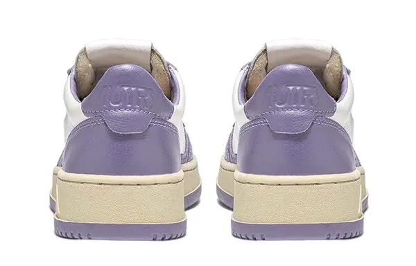 AUTRY Medalist Low Top Sneakers - White/purple