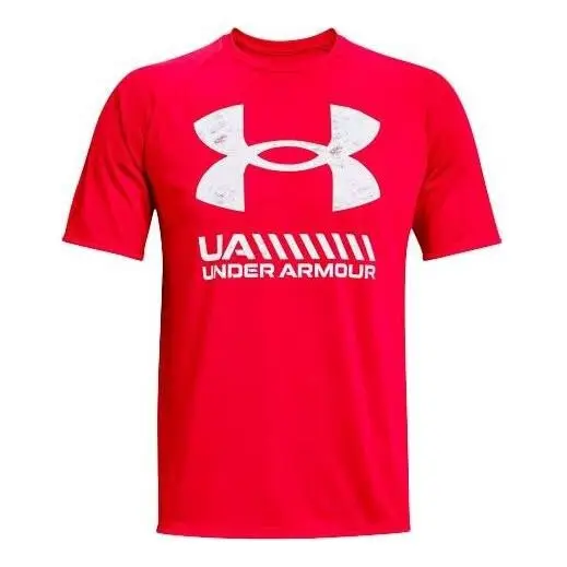 Under Armour Velocity Graphic Logo T-shirt 'red White - Red/white