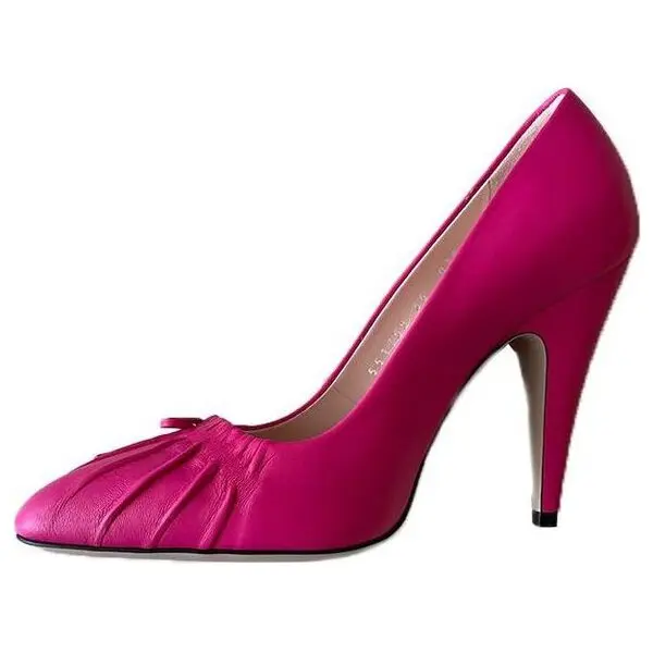 Gucci Nappa Bow High Heel Pumps - Fucsia