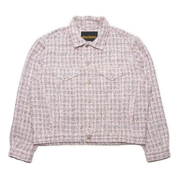 Drew House Boucle Mascot Trucker Jacket - Pink