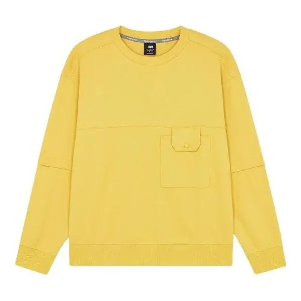 NEW BALANCE Pocket Sweatshirt Asia Sizing - Yellow