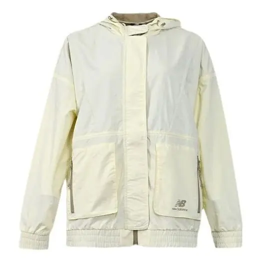 NEW BALANCE Living Series Hooded Woven Jacket - White