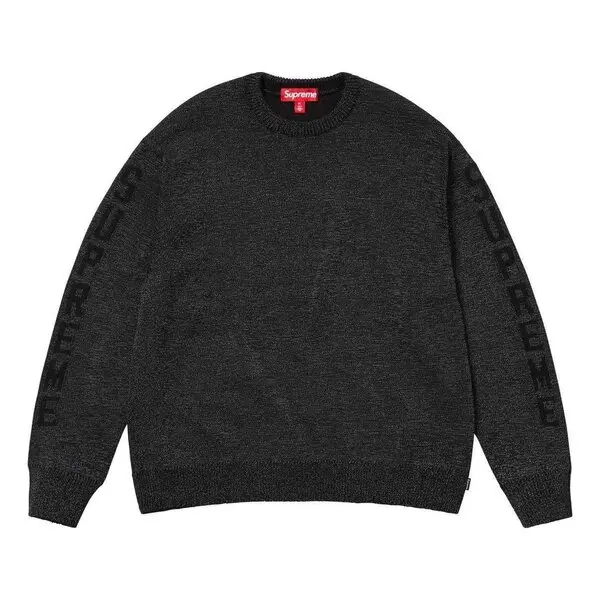 Supreme Reflective Sweater - Black