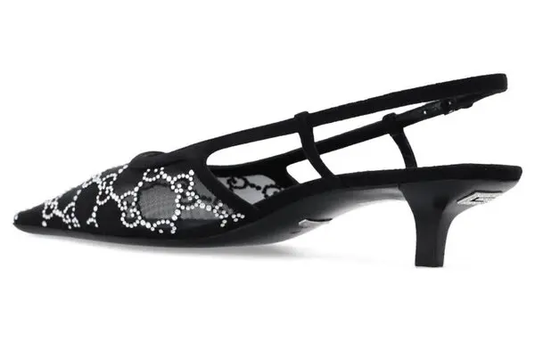 Gucci Slingback Pump With Embellished Detail