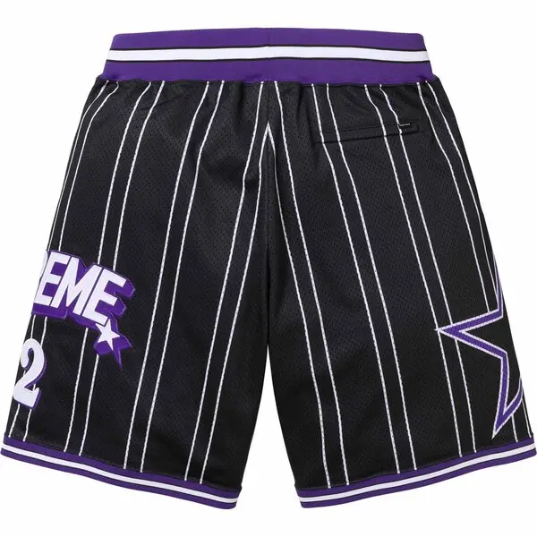Supreme Star Basketball Shorts - Black/white