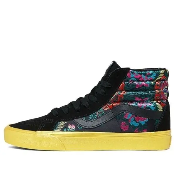 VANS Sk8-hi Reissue 'festival Satin' High Top Sneakers - Black/gold
