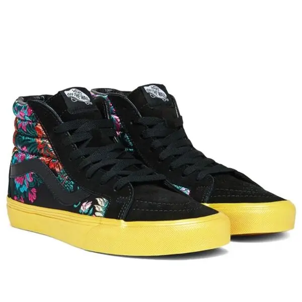 VANS Sk8-hi Reissue 'festival Satin' High Top Sneakers - Black/gold