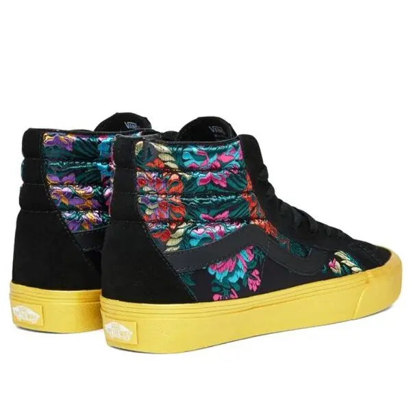 VANS Sk8-hi Reissue 'festival Satin' High Top Sneakers - Black/gold