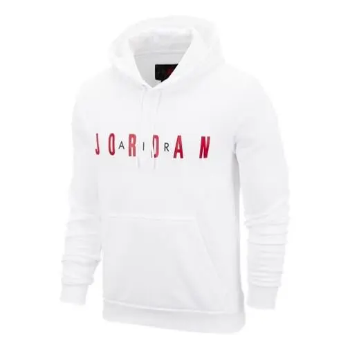 JORDAN Alphabet Logo Hoodie - White