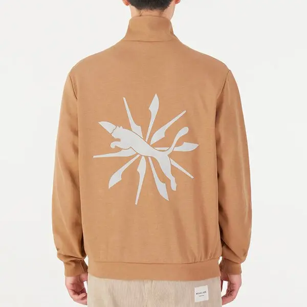 PUMA Casual Pattern Loose Long Sleeves Jacket - Khaki