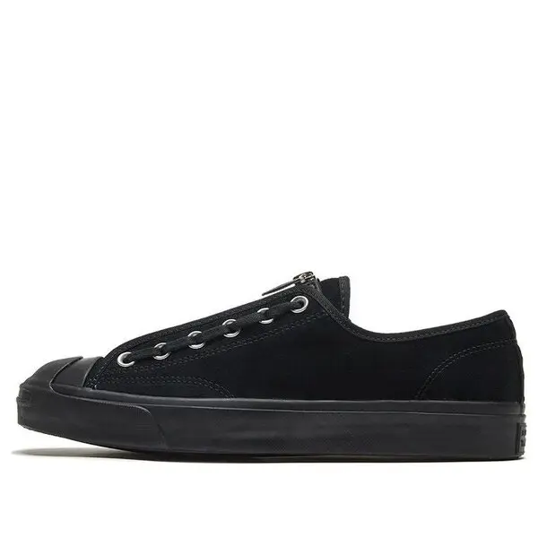 CONVERSE Jack Purcell Zip Low Top Sneakers - Black