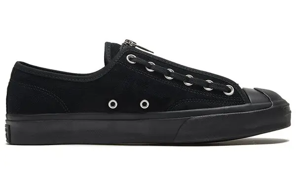 CONVERSE Jack Purcell Zip Low Top Sneakers - Black