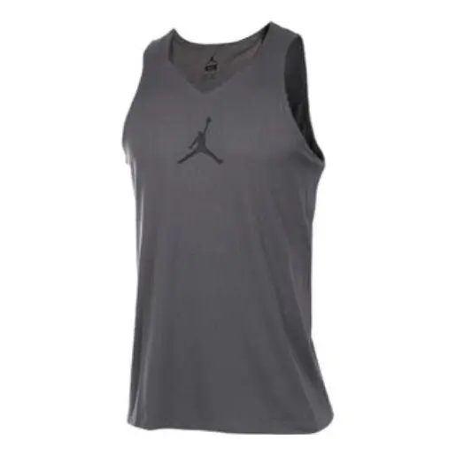 JORDAN Air Ultimate Flight Logo Print Vest - Grey Heather