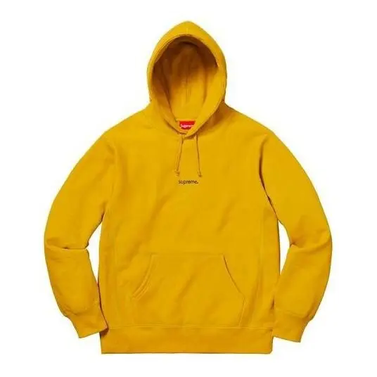 Supreme Fw18 Trademark Hooded Sweatshirt - Yellow