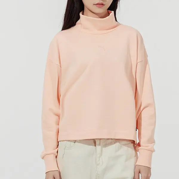 PUMA Her Retro Embroidered High Collar Hoodie