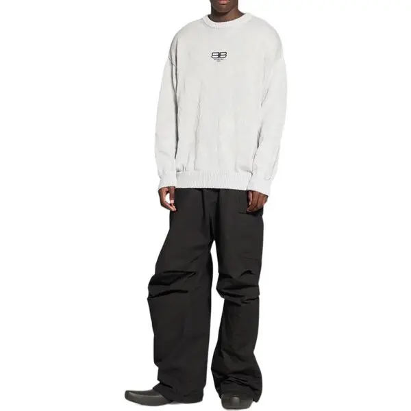 Balenciaga Bb Paris Icon Sweater - White