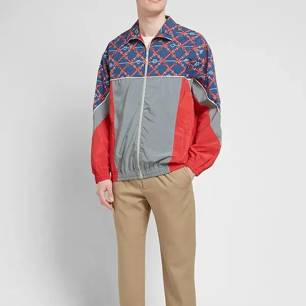 Gucci Retro Mosaic Printed Reflective Track Jacket
