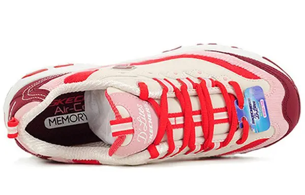 Sketchers D'lites 1.0 Splicing Athletic Sneakers - Red/pinkred