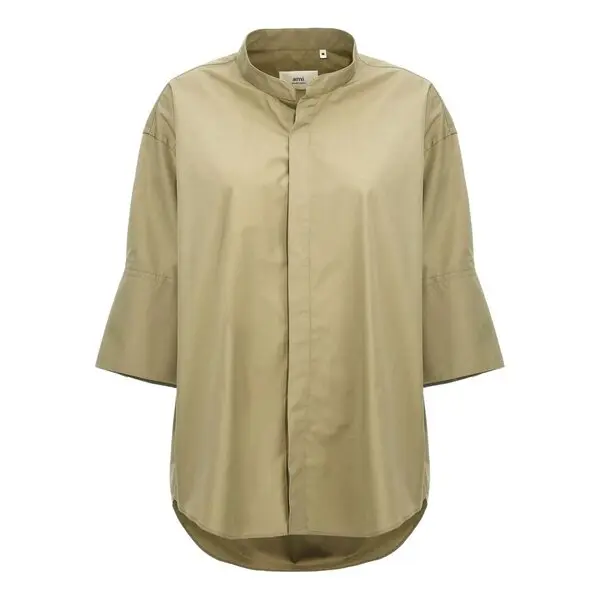 AMI Paris Three-quarter Sleeve Shirt - Green