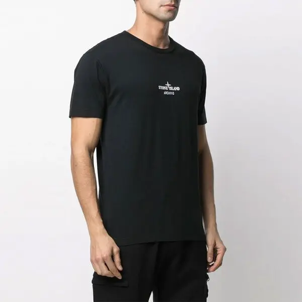 Stone Island Logo T-shirt - Black