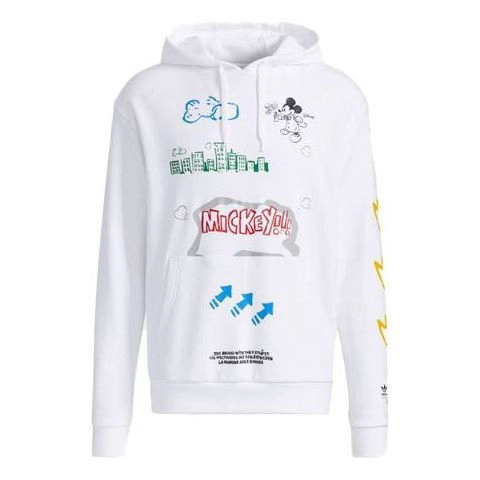 Adidas Originals Fangtastic Series Mickey Printed Pullover - White