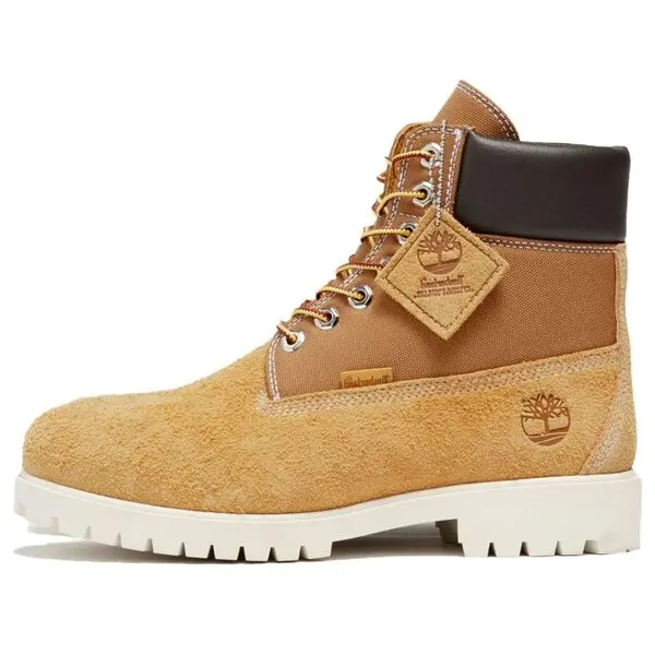 Timberland Heritage 6 Inch Waterproof Boots - Tan/white/black