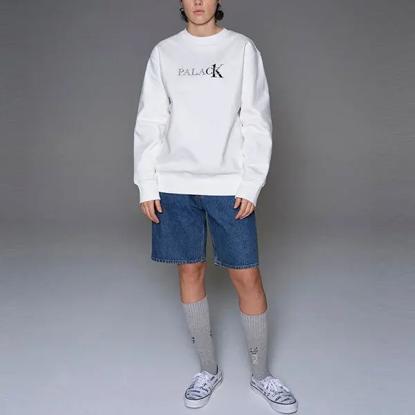 PALACE X Calvin Klein Crewneck Sweatshirt - White