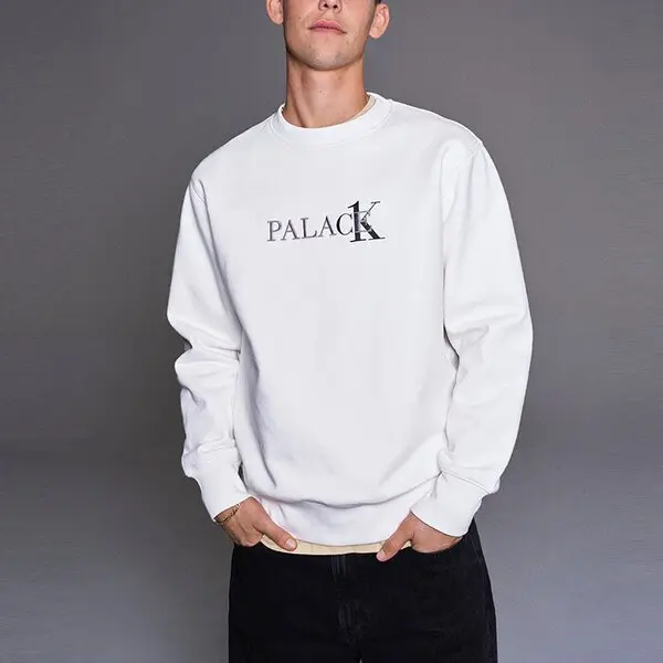 PALACE X Calvin Klein Crewneck Sweatshirt - White