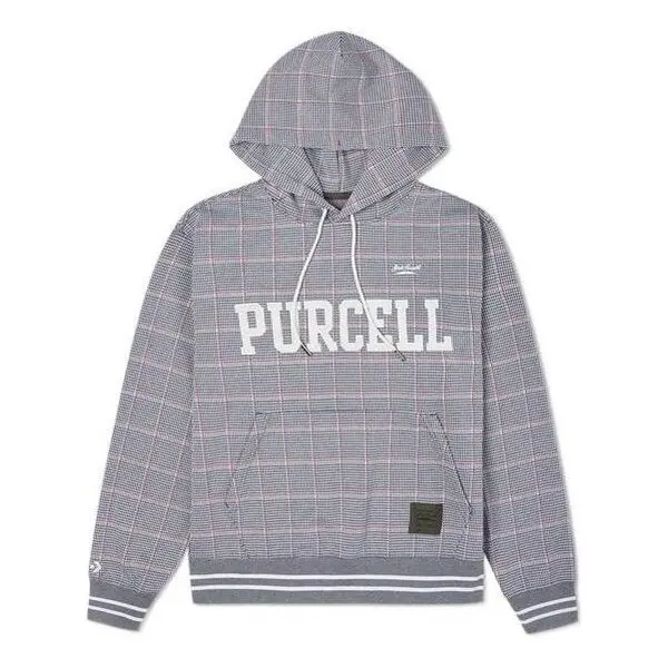 CONVERSE X Todd Snyder Crossover Series Plaid Pullover Hoodie - Grey