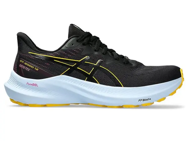 Asics Gt-2000 12 Gore-tex Sneakers - Black/saffron