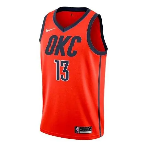 Nike Oklahoma City Thunder Paul George Basketball Jersey - Orange