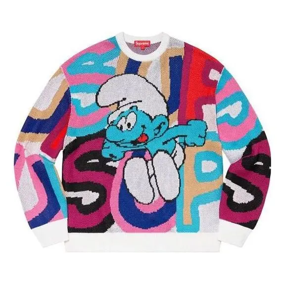 Supreme Smurfs Sweater - Multi-color