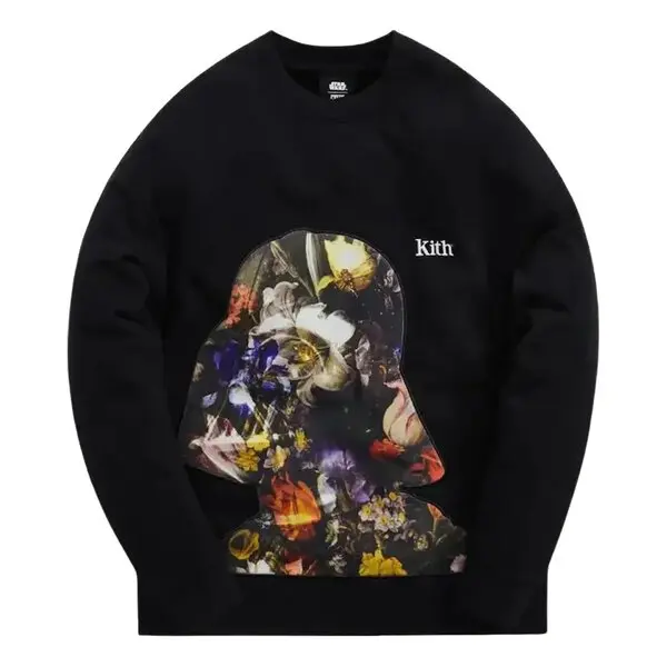 Kith X Star Wars Floral Vader Crewneck - Black