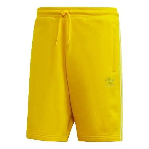 Adidas Originals Blc 3-stripes Casual Sports Shorts - Yellow