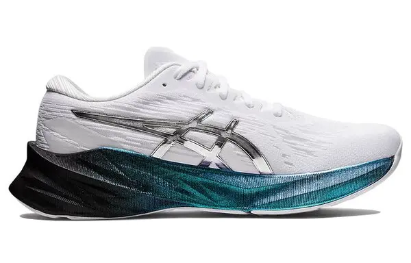Asics Novablast 3 Platinum Athletic Sneakers - White/silver
