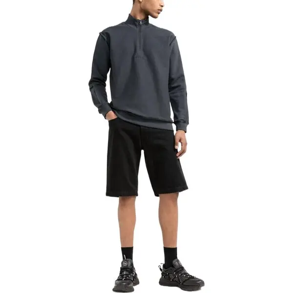 Adidas Originals Logo Zip-up Sweatshirt With High Collar