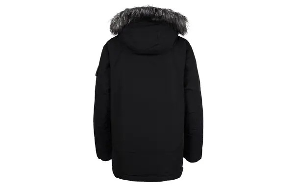NEW BALANCE Down Parka With Faux Fur Hood