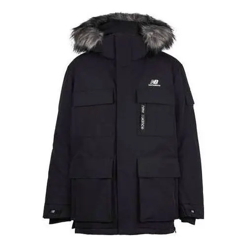 NEW BALANCE Warm Long Down Jacket Asia Sizing - Black