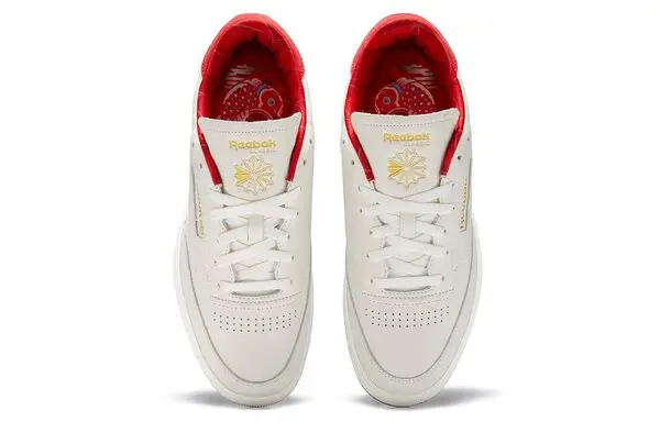 REEBOK Club C 85 Low Top Sneakers - White/red