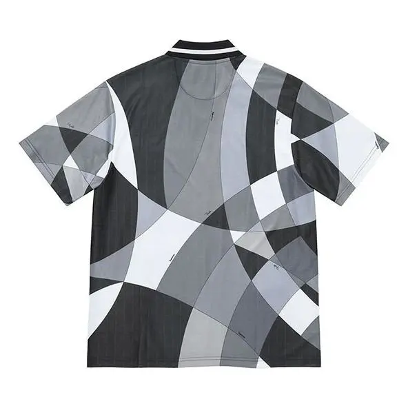 Supreme X Emilio Pucci Soccer Jersey Polo - Black/white/grey