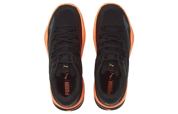 PUMA Court Rider 2.0 Low Top Sneakers - Black/orange