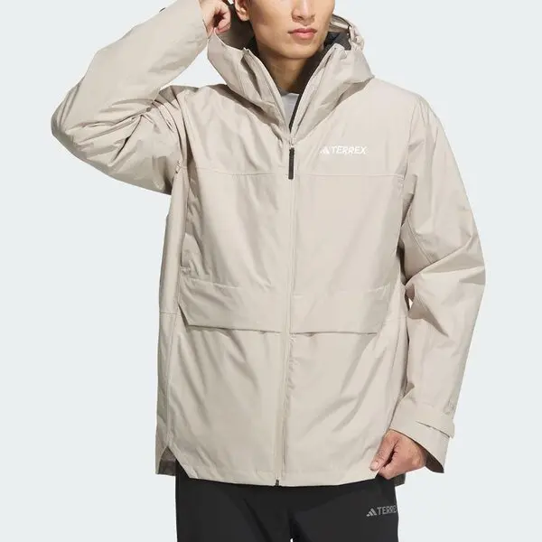 Adidas 3-in-1 Rain.rdy Parka - Beige/black