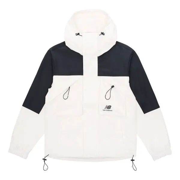 NEW BALANCE Multiple Pockets Casual Sports Breathable Woven Jacket - White