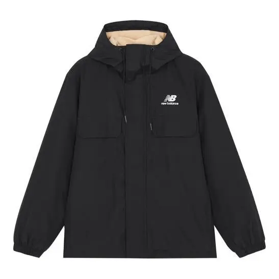 NEW BALANCE Logo Hooded Jacket - Black