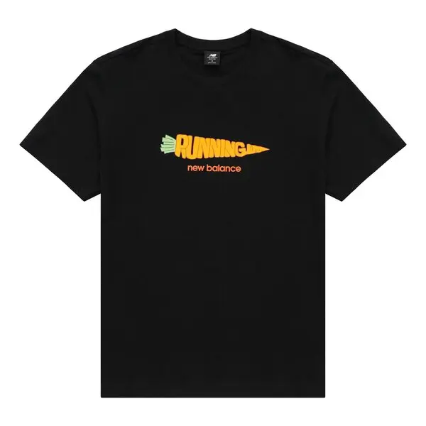 NEW BALANCE Graphic T-shirt - Black/orange/white