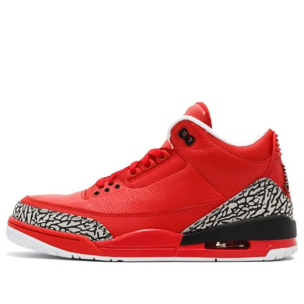 JORDAN X Dj Khaled Air 3 Retro "grateful" Sneakers - Red/black/grey