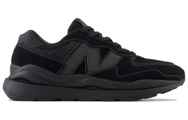 NEW BALANCE 57/40 Lace-up Sneakers - Black